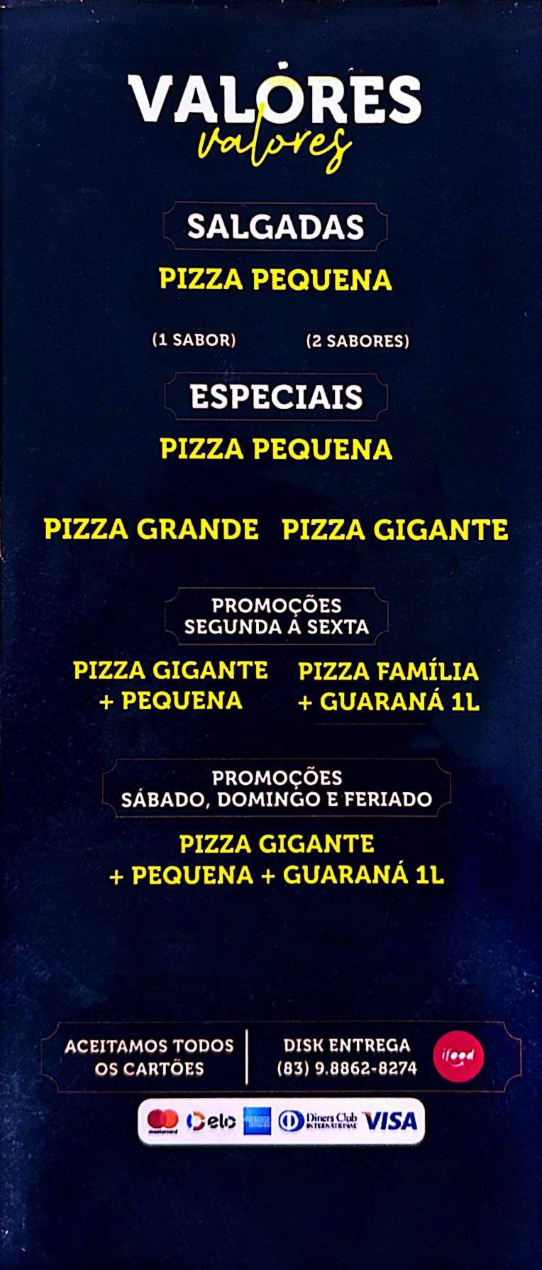 Menu em Pizza Rio - Unidade Mangabeira pizzaria, João Pessoa, 1000 ...