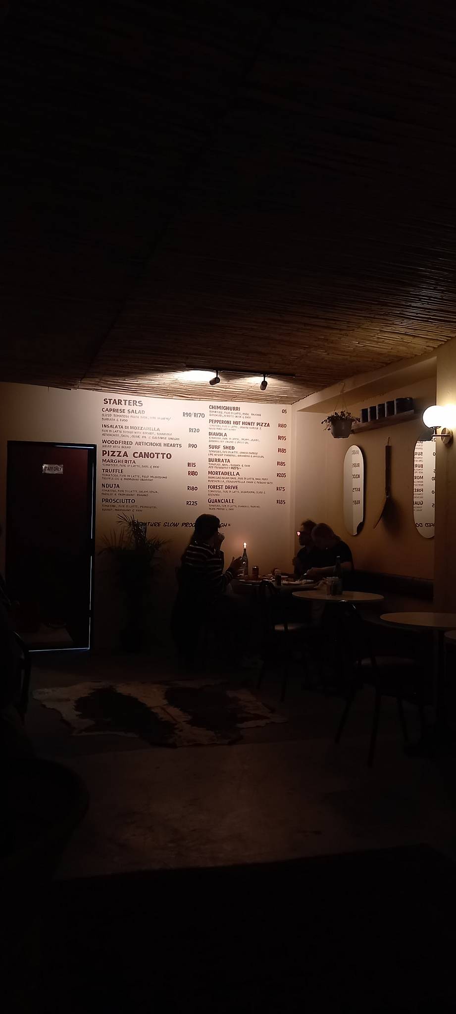 Menu at Pizza Shed St James restaurant, Cape Town