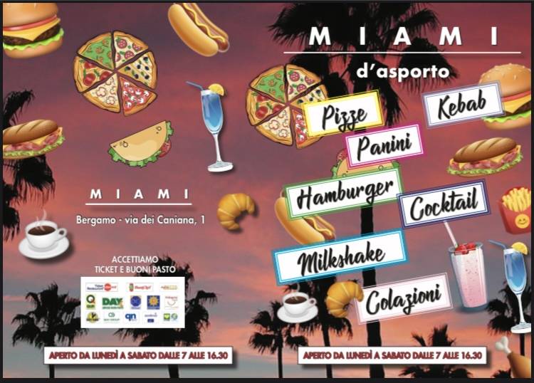 Menu at Pizza kabab miami restaurant, Bergamo