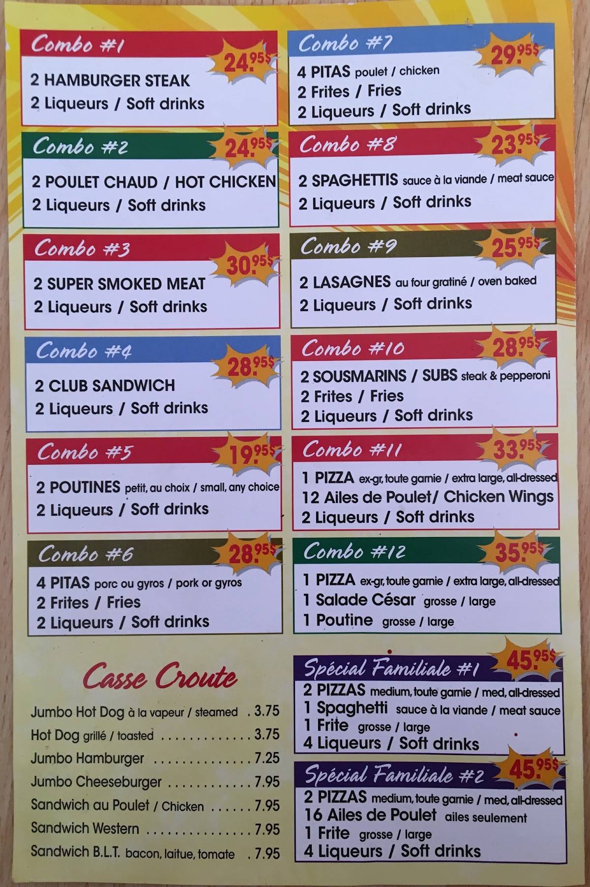 Menu at Goodies Restaurant, Hawkesbury