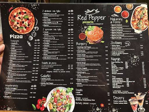 Menu at Pizzeria Red Pepper, Głogówek