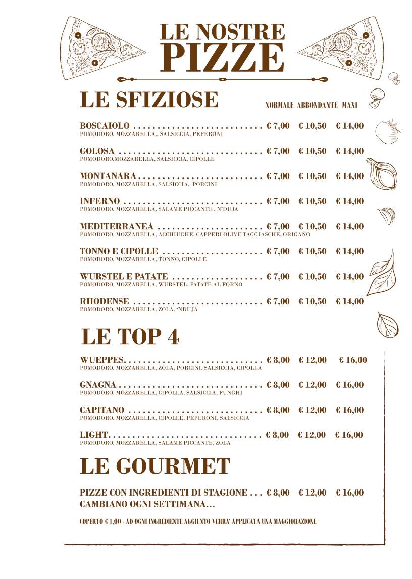 Menu at Pizzeria del Corso • dal 1982, Rho, Viale Italia