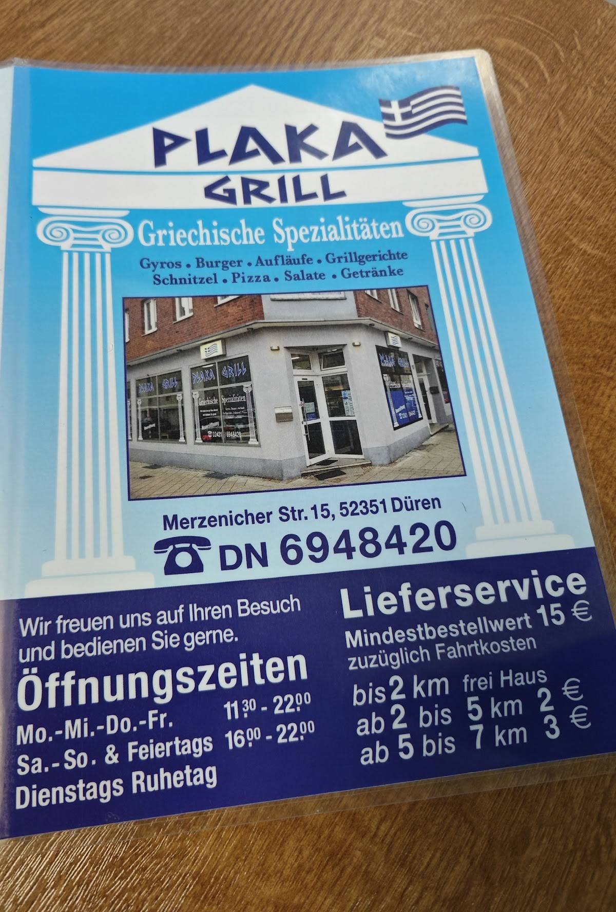 Speisekarte von Plaka Grill restaurant, Düren