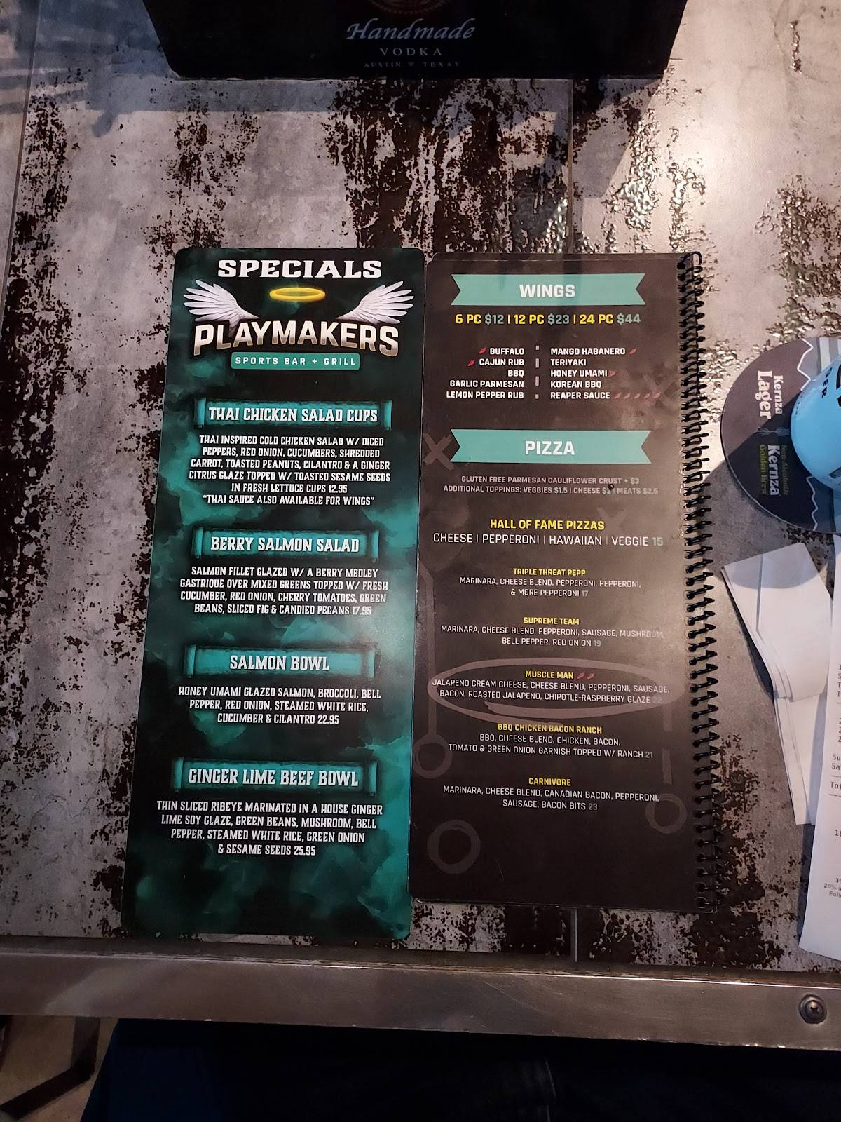 Menu at Playmakers Sports Bar + Grill, Battle Ground
