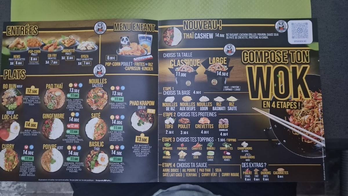 Menu au PokeWok Asian Street Food restaurant, Beausoleil