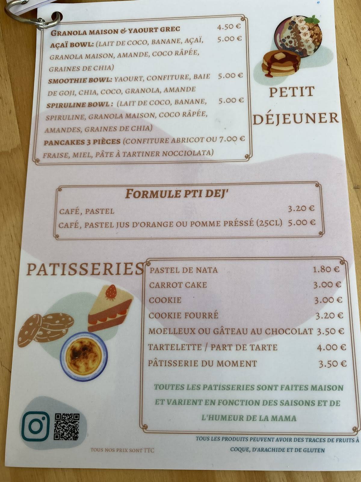Menu au Poke'inho pub et bar, Mérignac