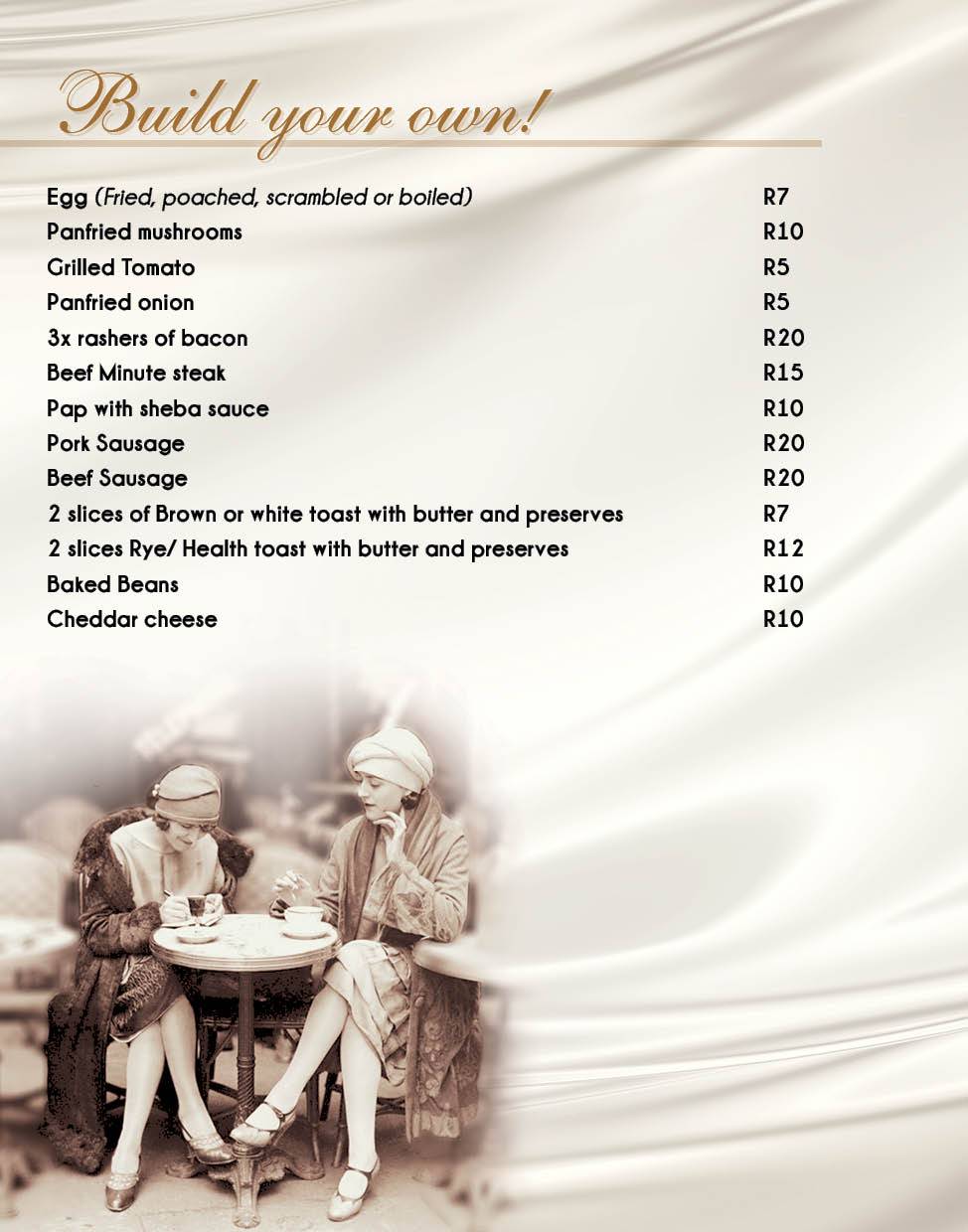Menu at Coco Affair Coffee Shop restaurant, Polokwane