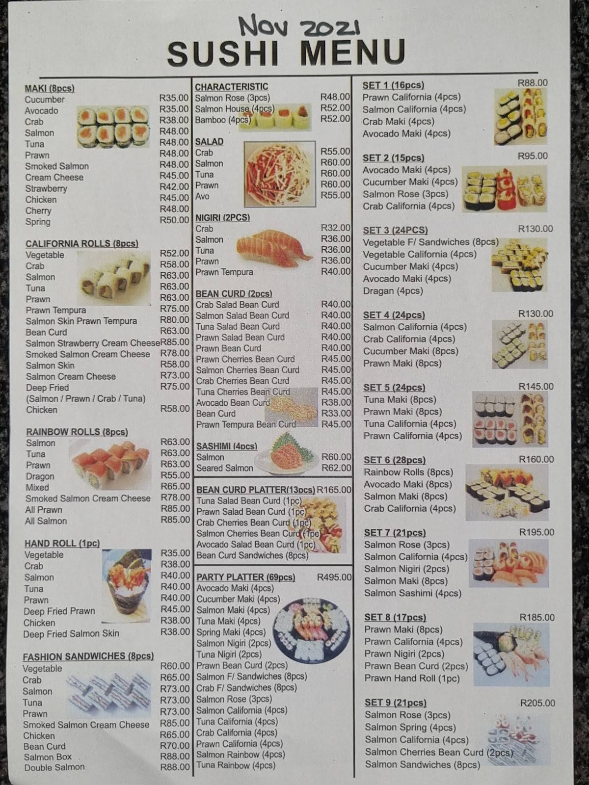 Menu at Yummy Kitchen Polokwane restaurant, Polokwane, Watermelon St