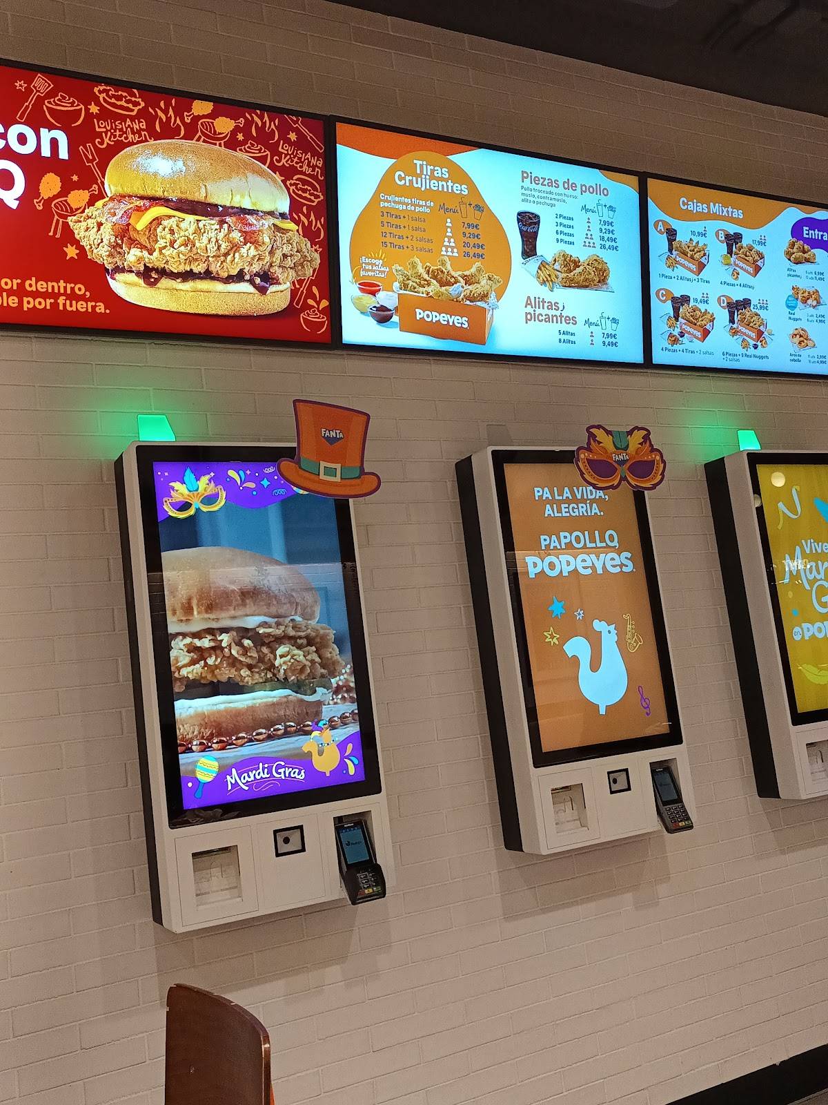 Menu at Popeyes Famous Louisiana Chicken restaurant, Zaragoza, Av. de ...