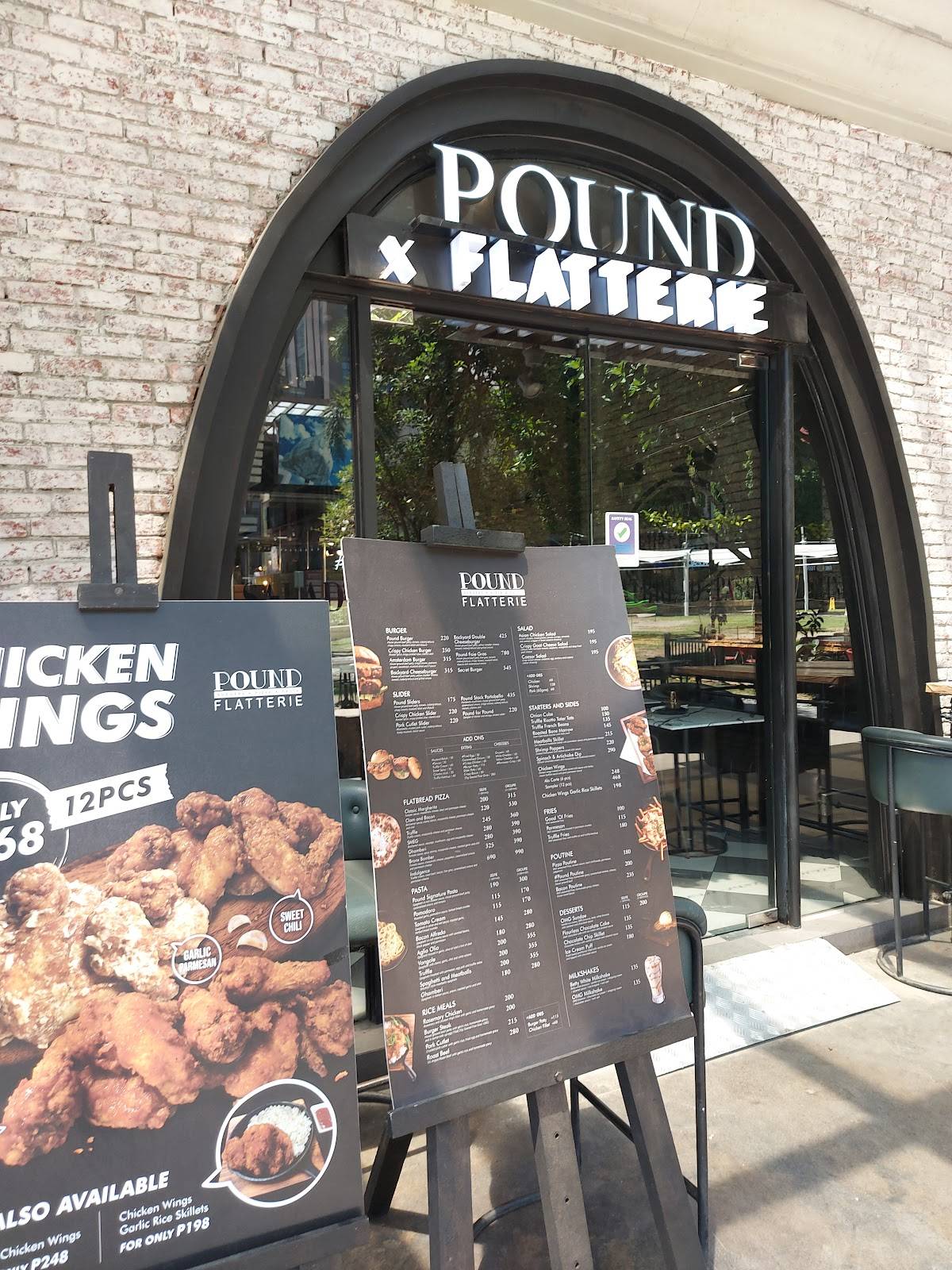 Menu at Pound BGC restaurant, Taguig, H322+C44