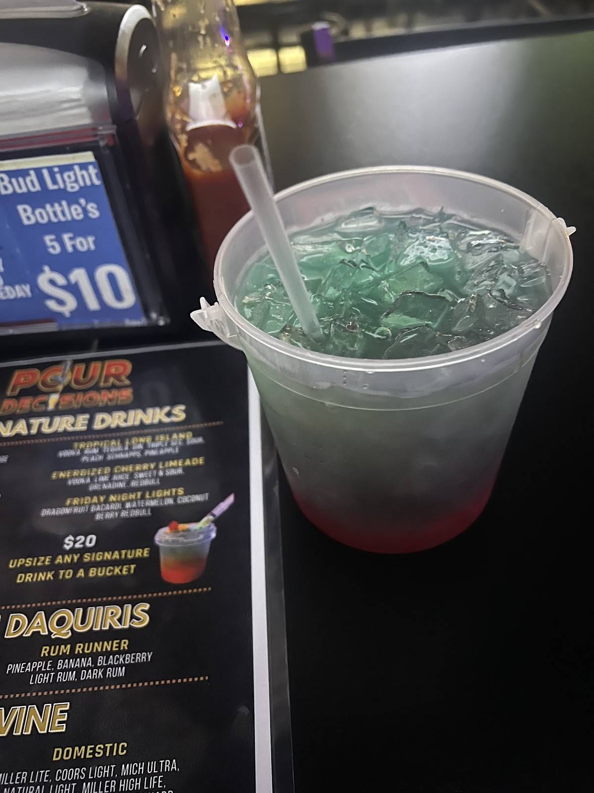 Menu at Pour Decisions Sports Bar, Columbus