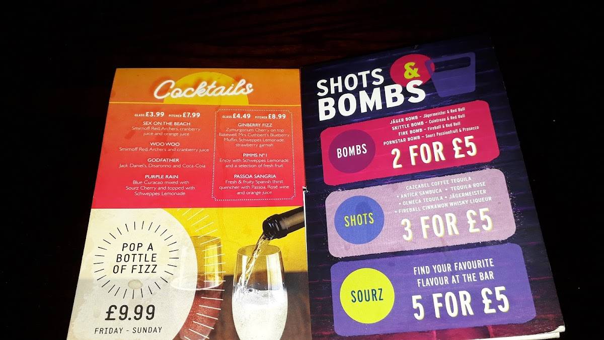 Menu at The Grapes - Pub & Carvery, Prescot