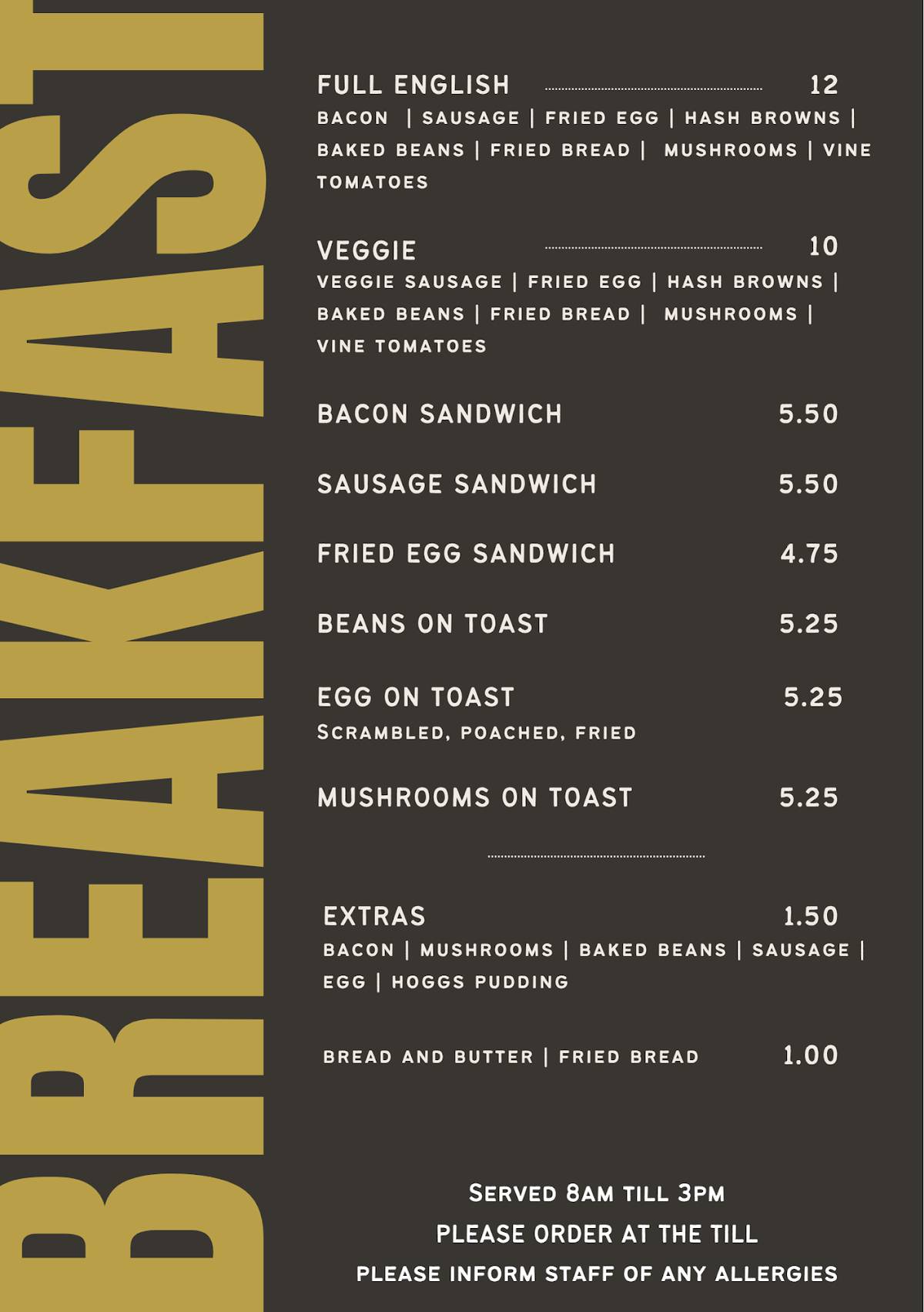Menu at Project Eighty Three pub & bar, Newquay