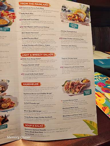 Menu at Bahama Breeze restaurant, Virginia Beach, Virginia Beach Blvd ...