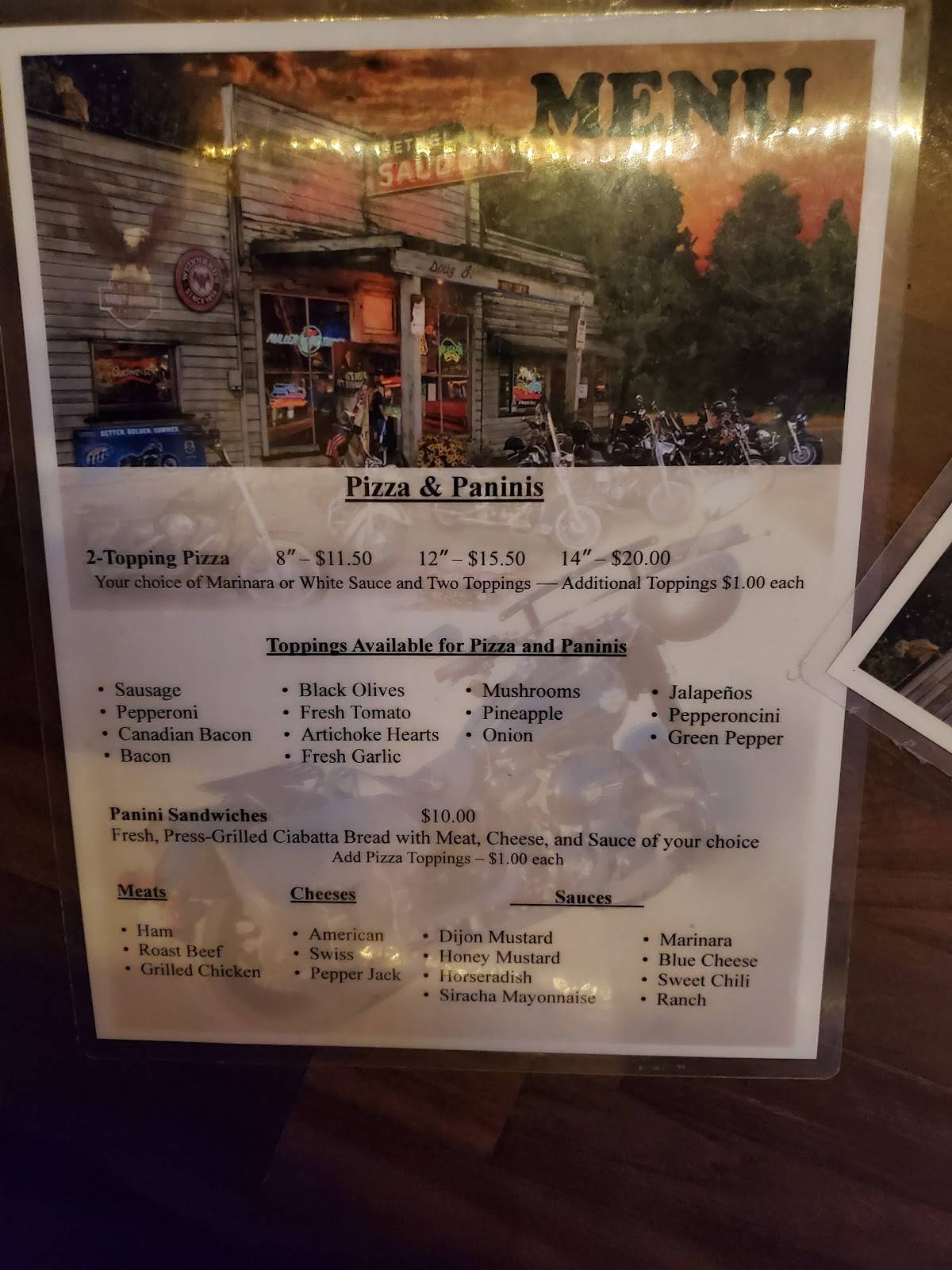 Menu at Bethel Saloon pub & bar, Port Orchard
