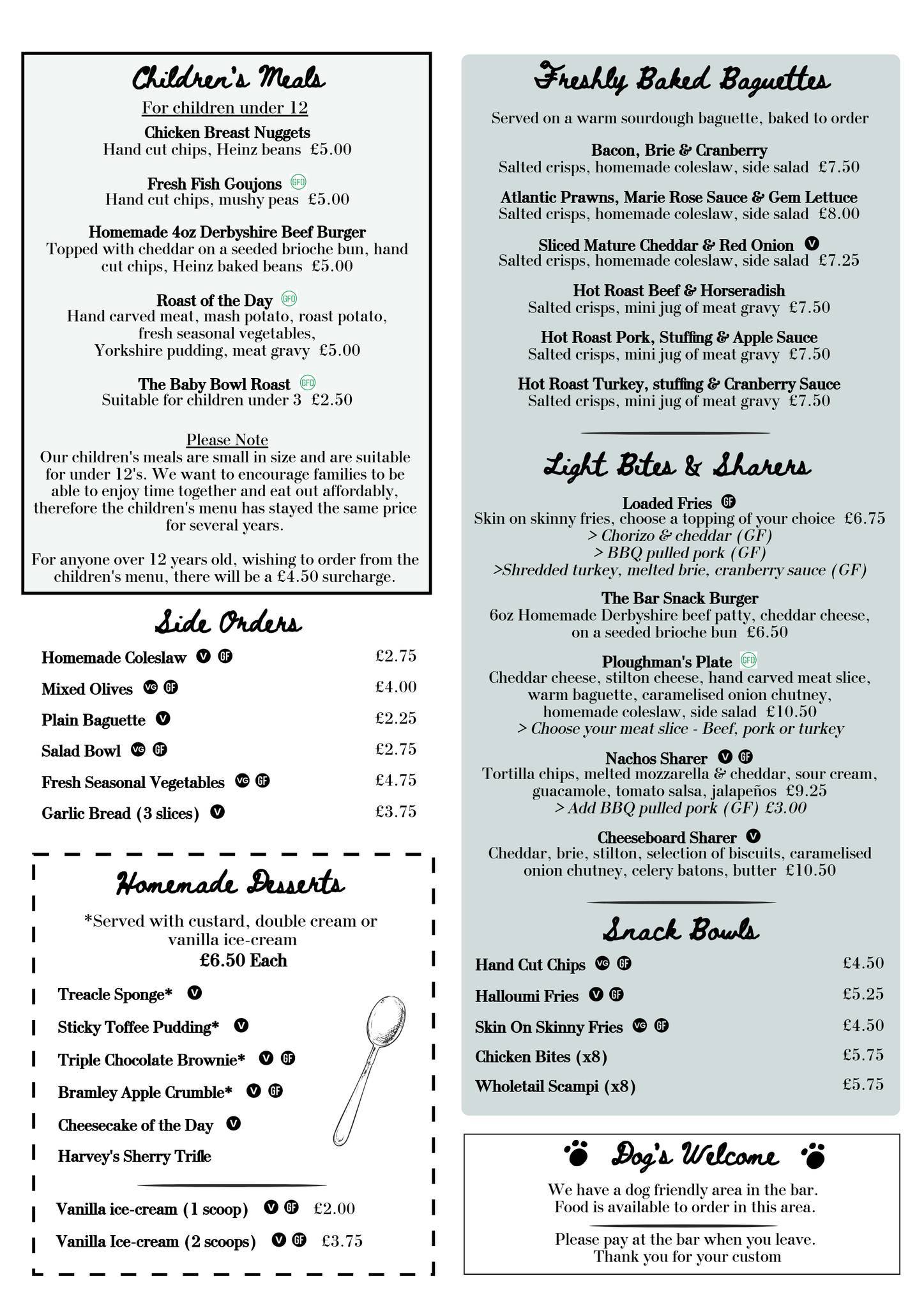 Menu at Black Boy Inn, Heage pub & bar, Heage