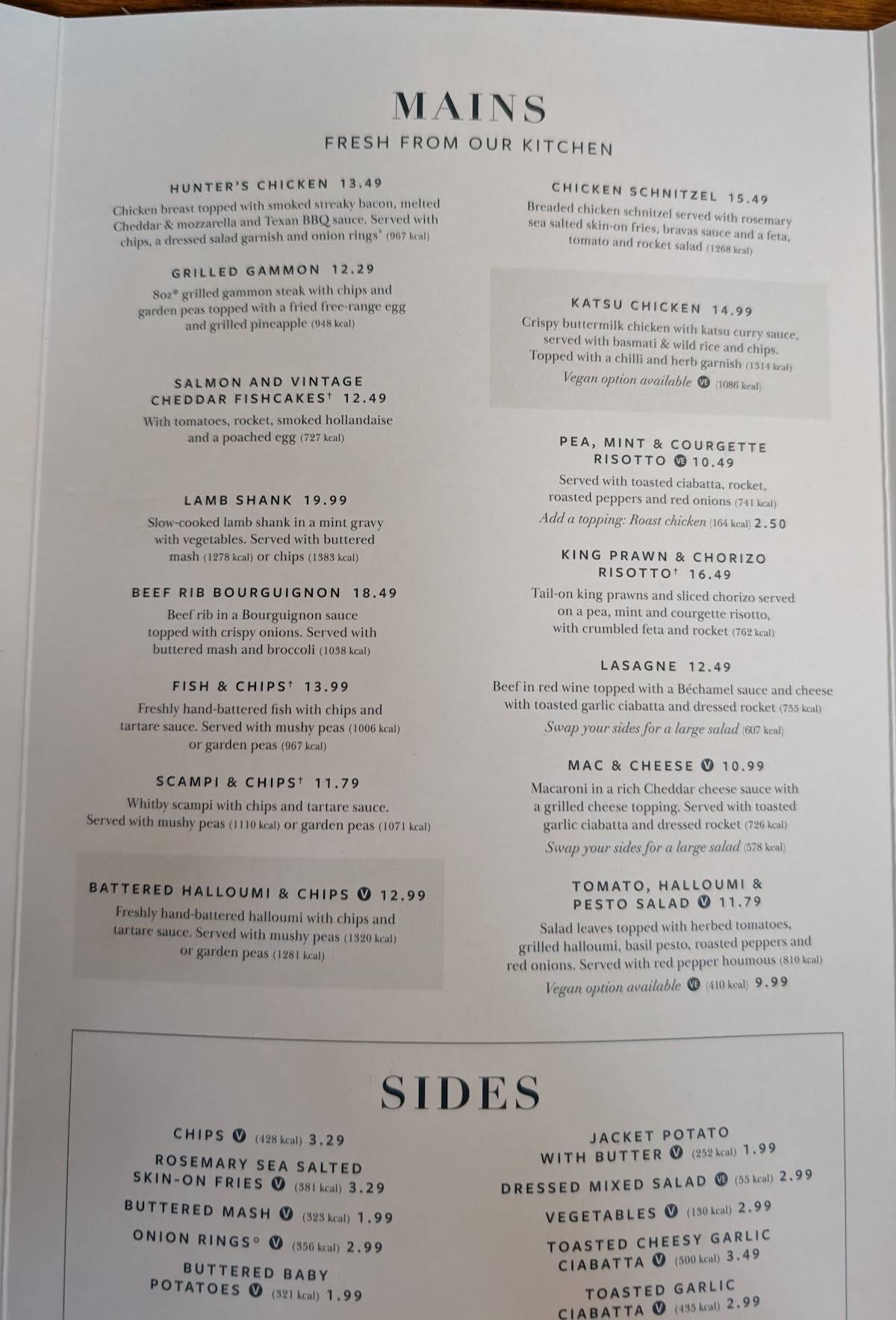 Menu at Cottage Loaf pub & bar, Birkenhead, 338 Telegraph Rd
