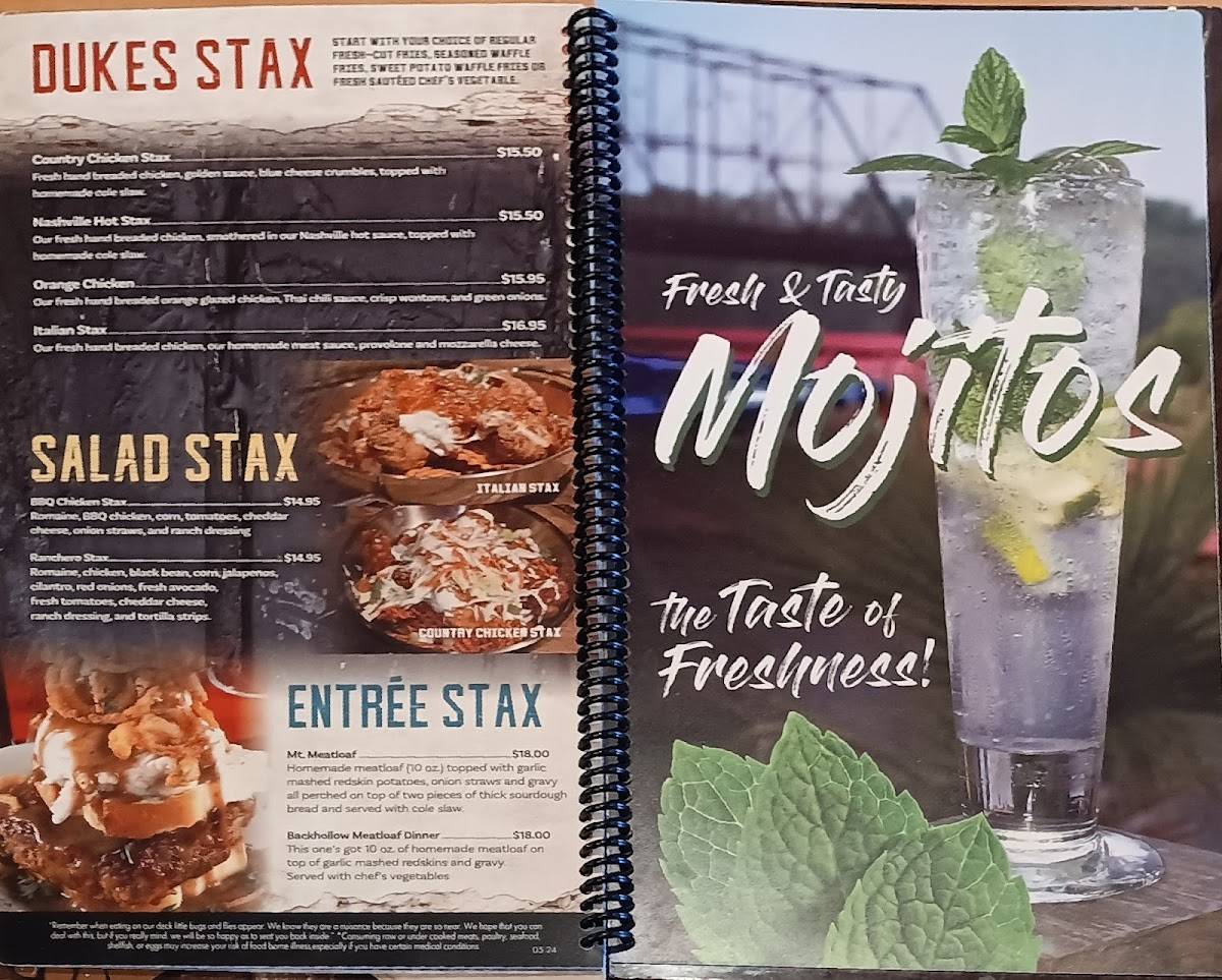 Menu at Duke's Riverside Bar & Grille, Wormleysburg