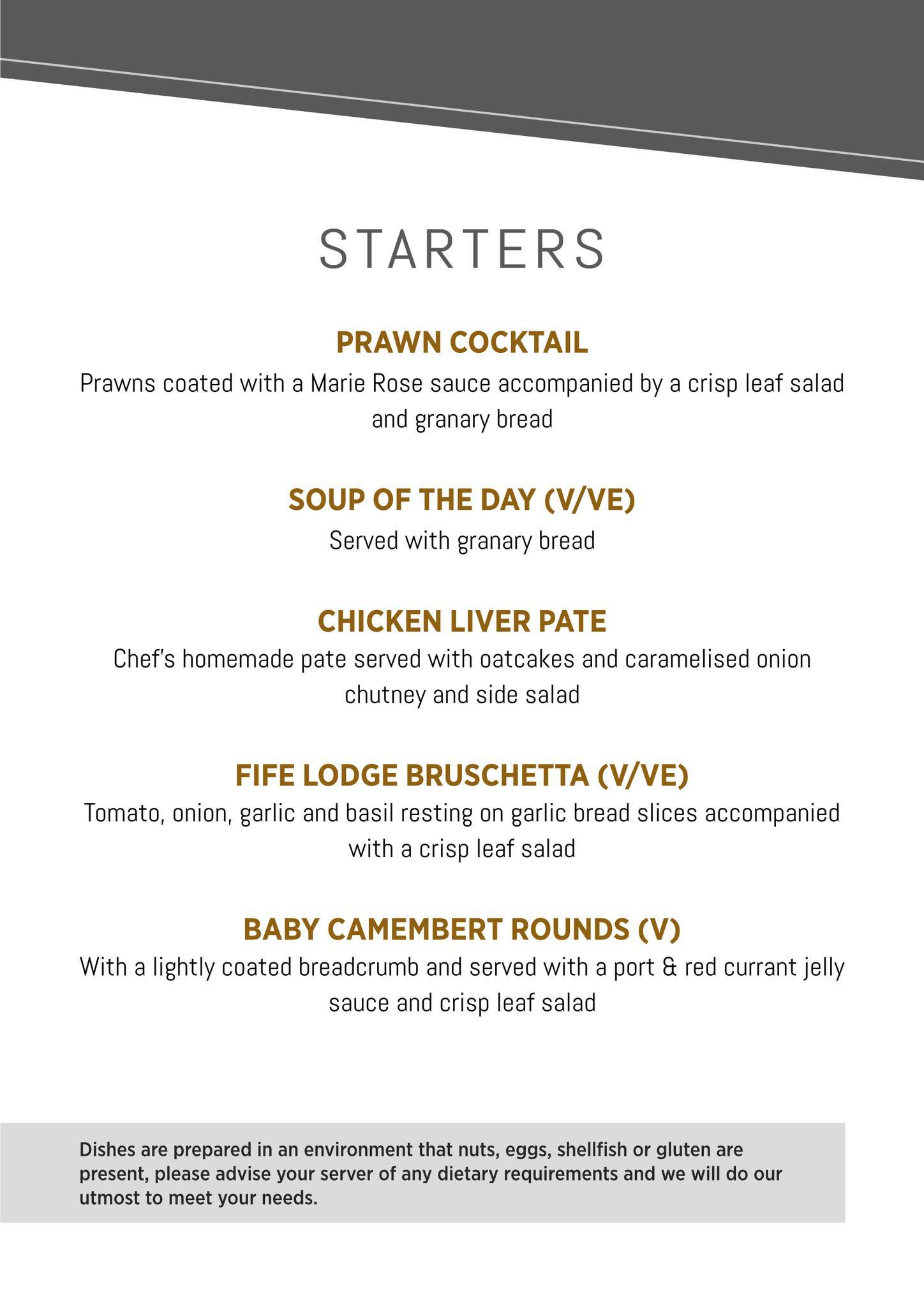 Menu at Fife Lodge Hotel pub & bar, Banff