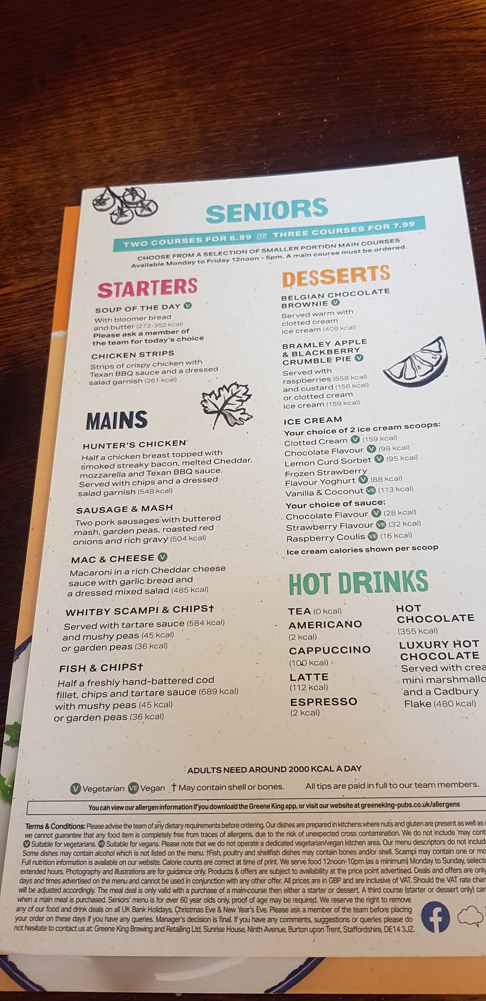 Menu at Golden Hind pub & bar, Plymouth