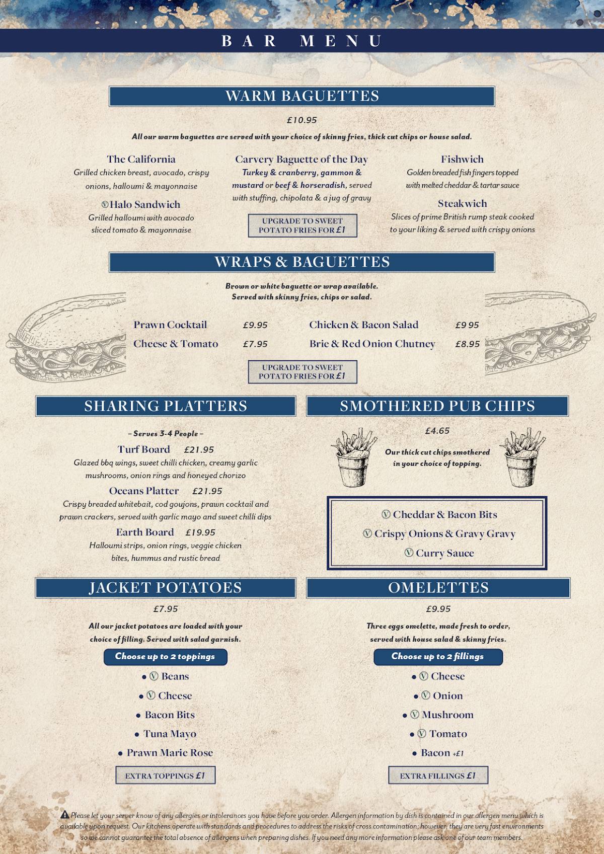 Menu at High Flyer pub & bar, Ely