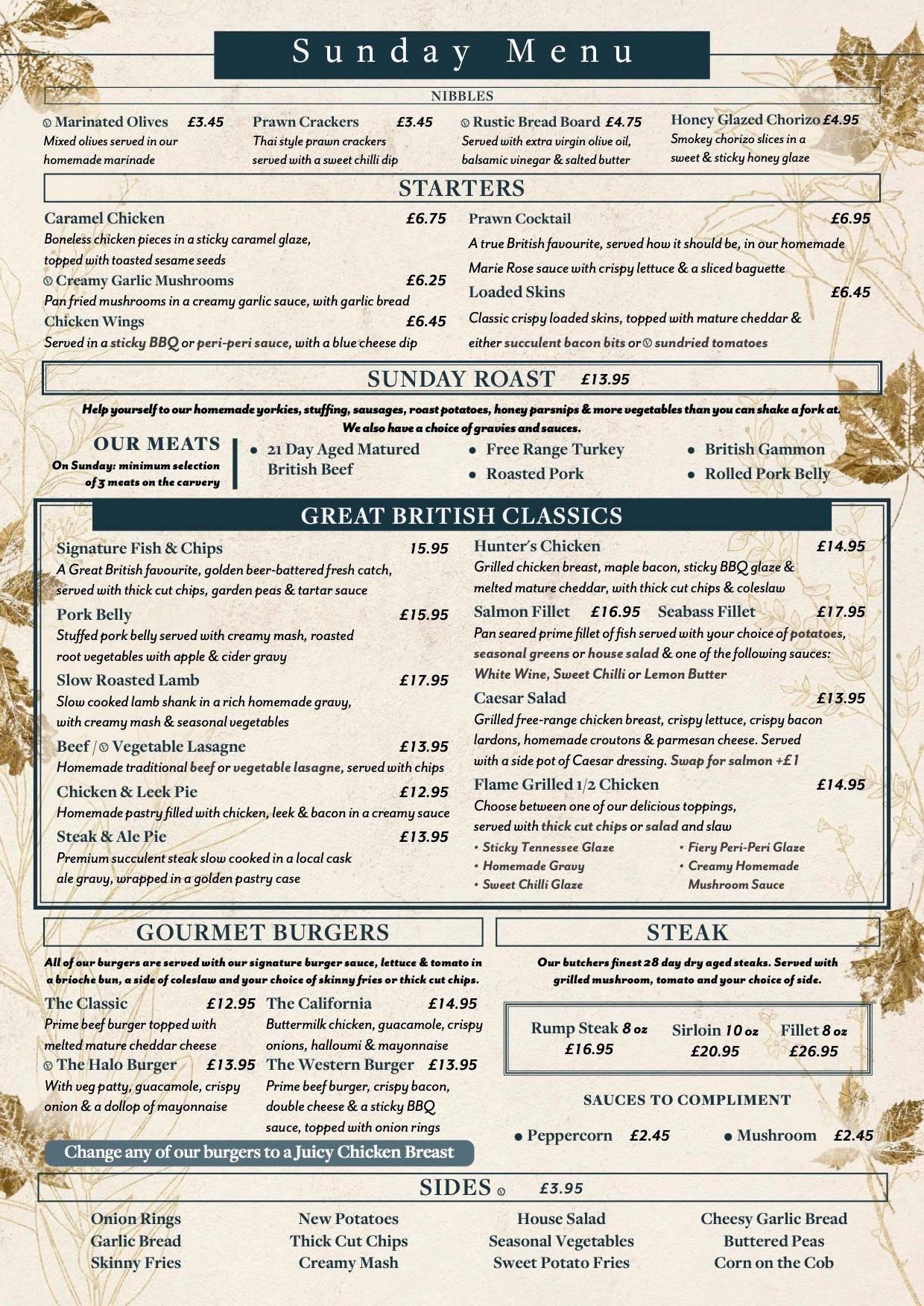 Menu at High Flyer pub & bar, Ely