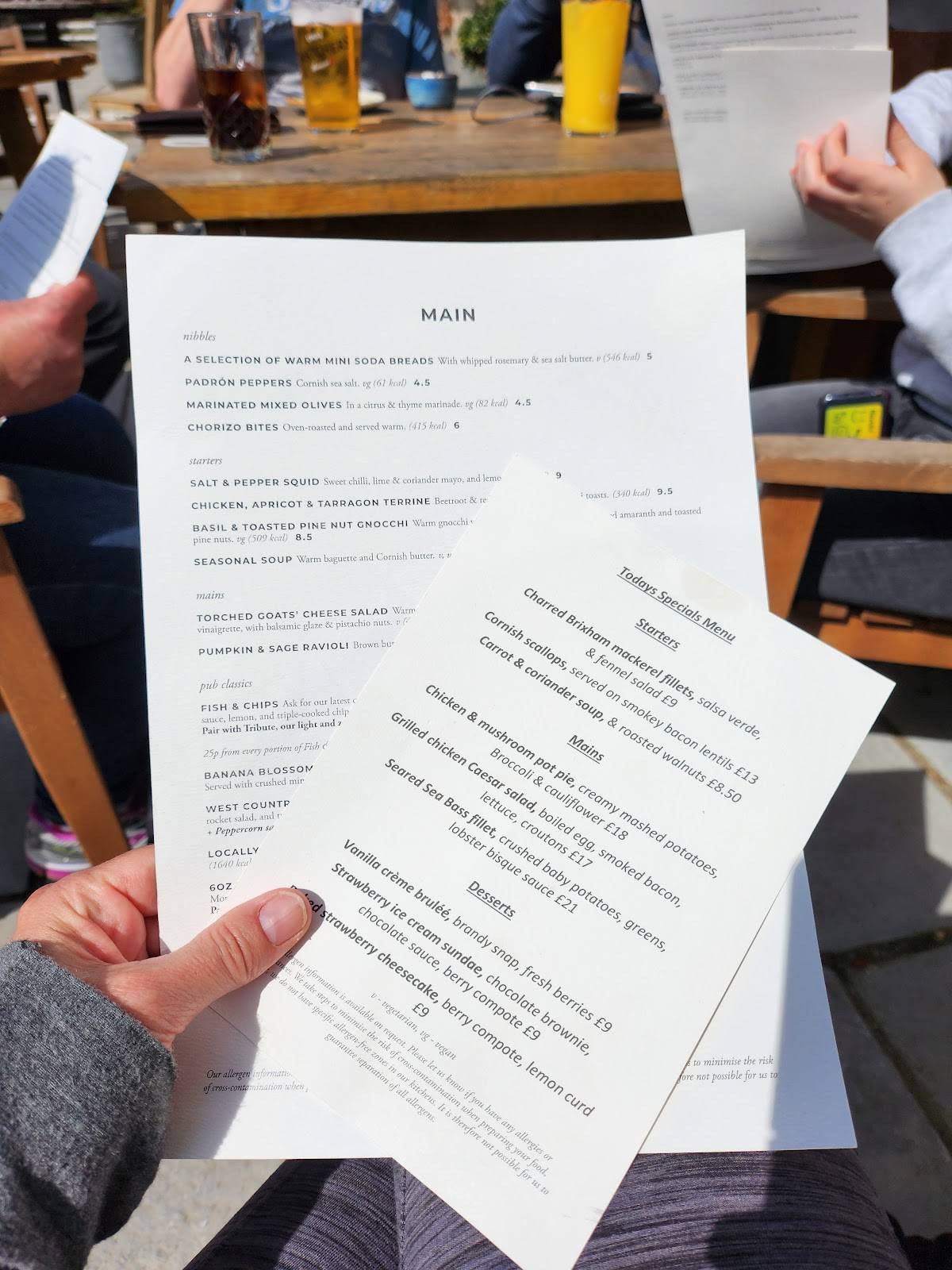 Menu at Masons Arms, Branscombe pub & bar, Branscombe