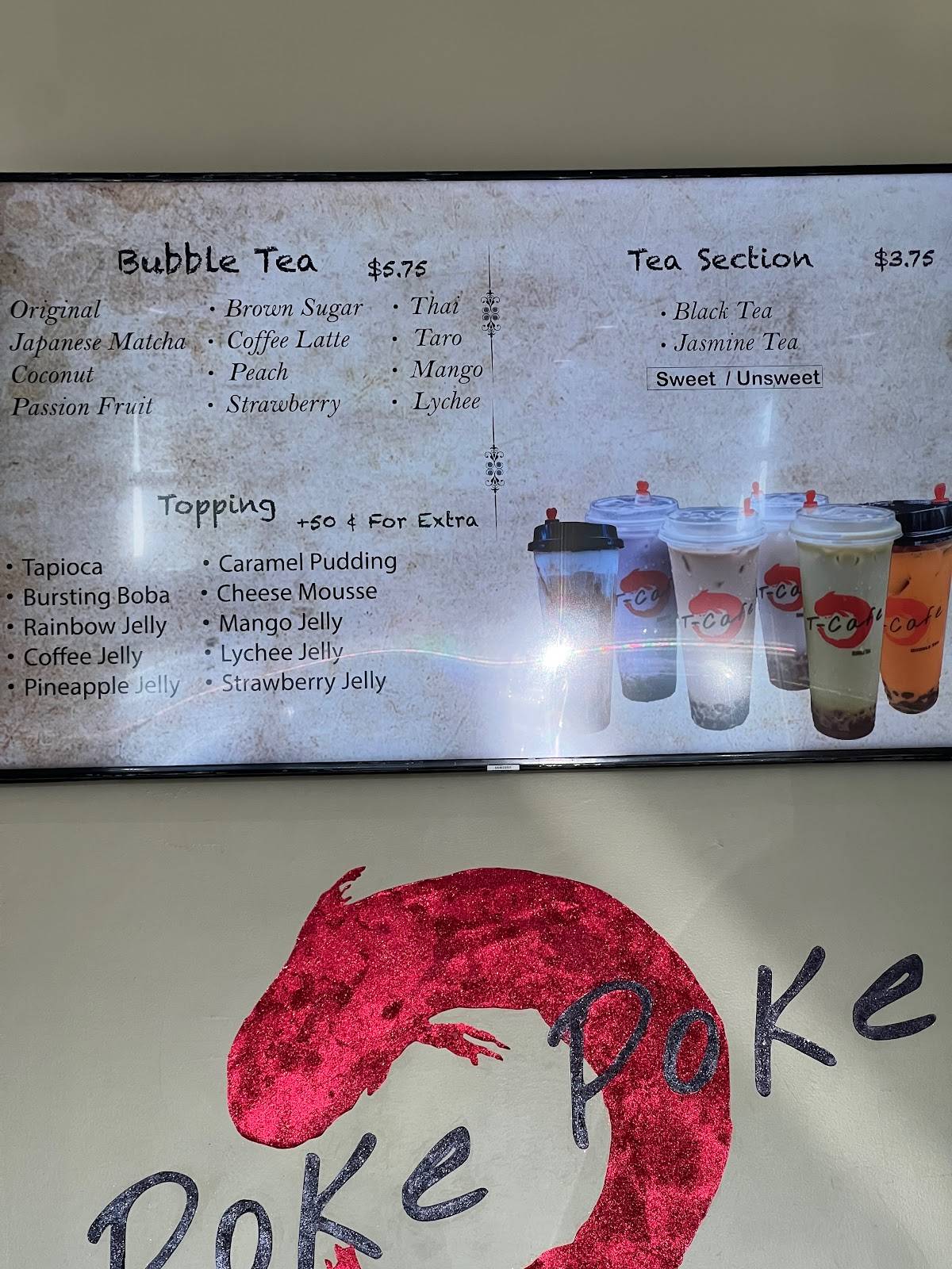 Menu at Poke Poke Sushi Bowl & Bubble Tea restaurant, Port St. Lucie