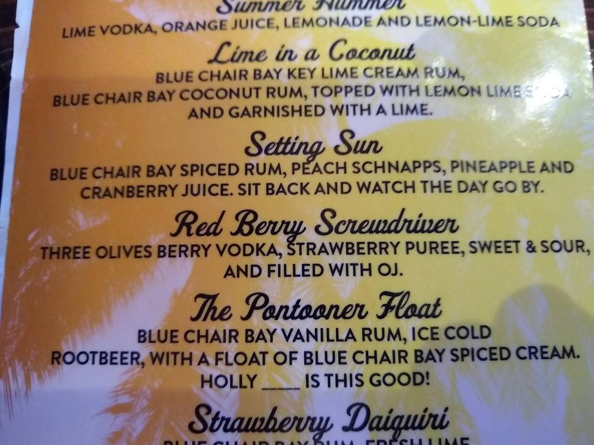 Menu at Sweetwater Spirits & Resort pub & bar, Eagle River