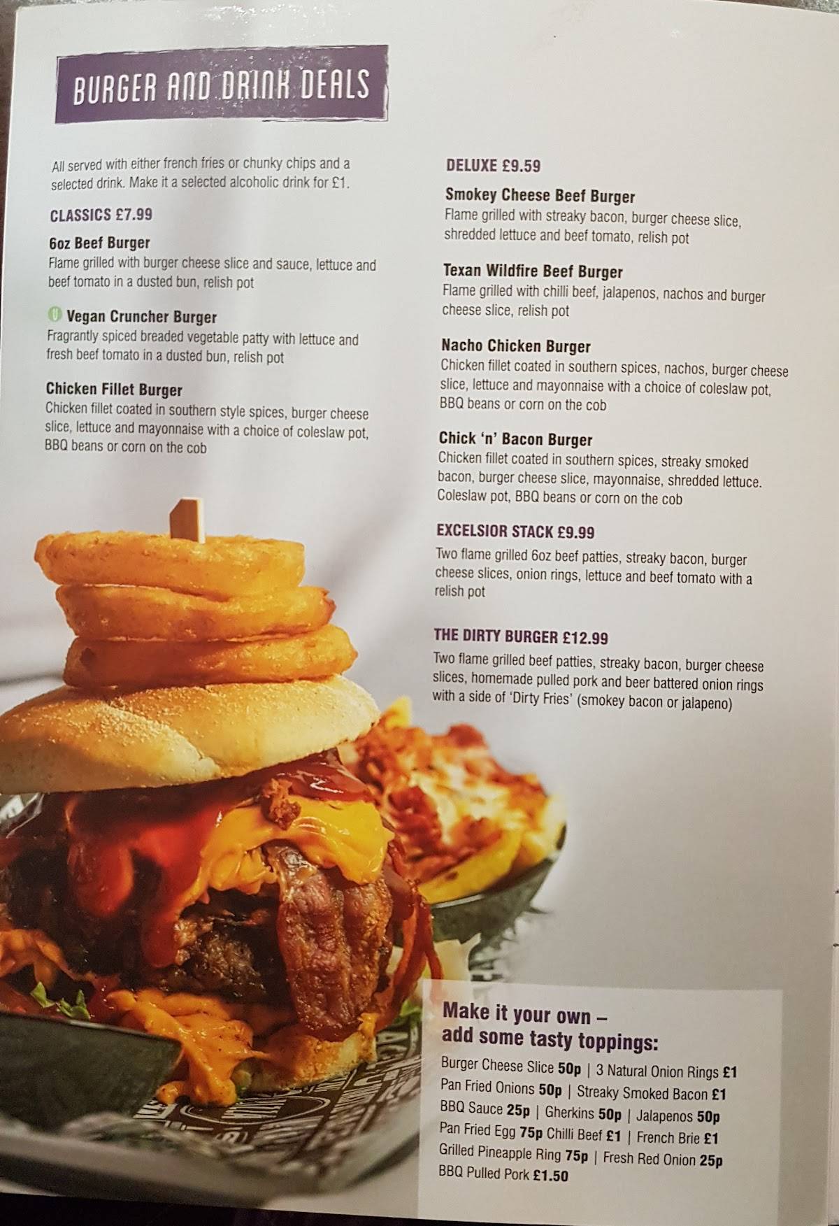 Menu at The Apollo pub & bar, Bridlington