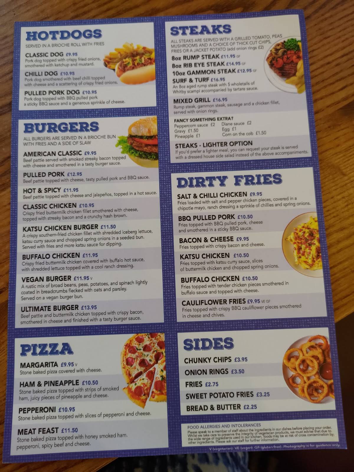 Menu at The Ffrith pub & bar, Prestatyn, 305 Victoria Rd