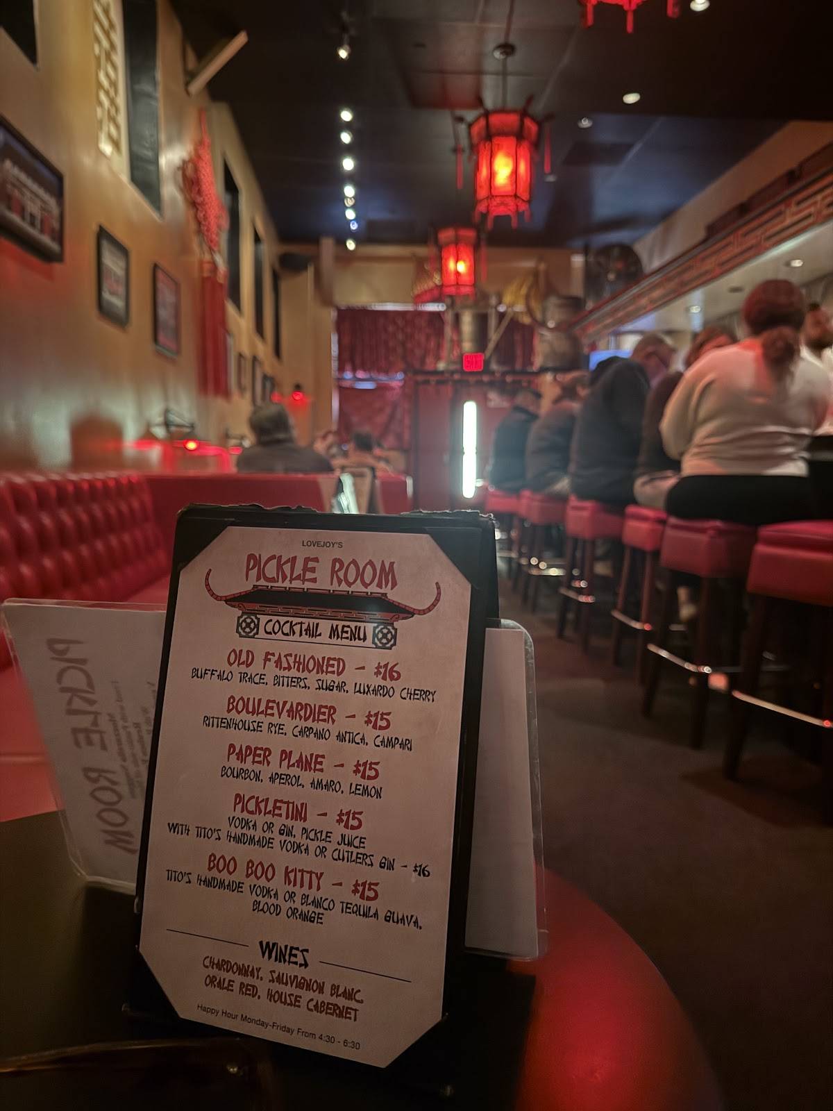 Menu at The Pickle Room pub & bar, Santa Barbara