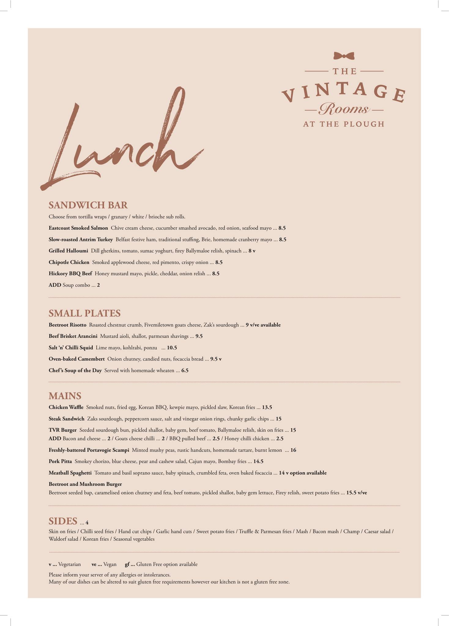 Menu at The Plough Inn pub & bar, Hillsborough