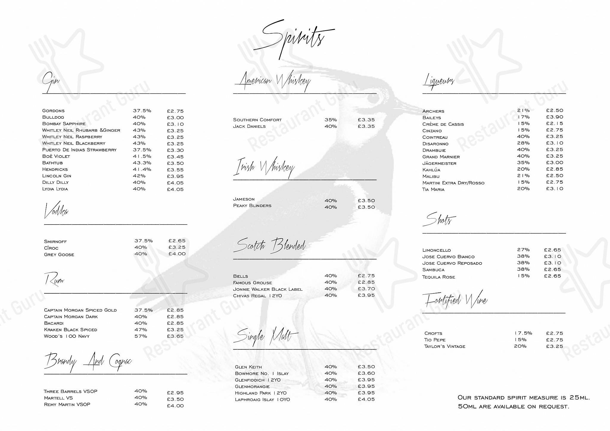 Menu at The Pyewipe Inn pub & bar, Lincoln