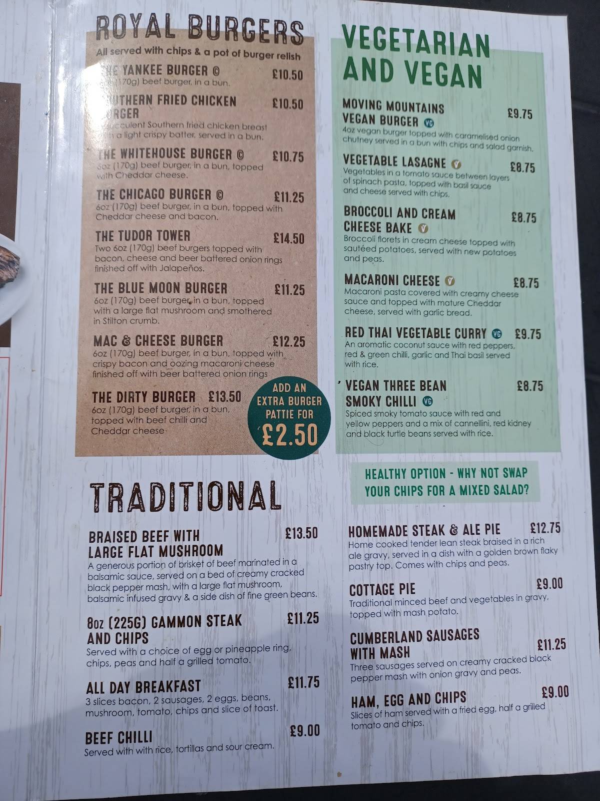 Menu at The Ragley Boat Stop pub & bar, Derby