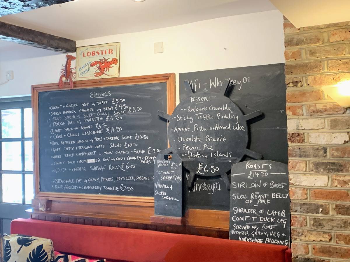 Menu at The Shore Inn pub & bar, East Wittering