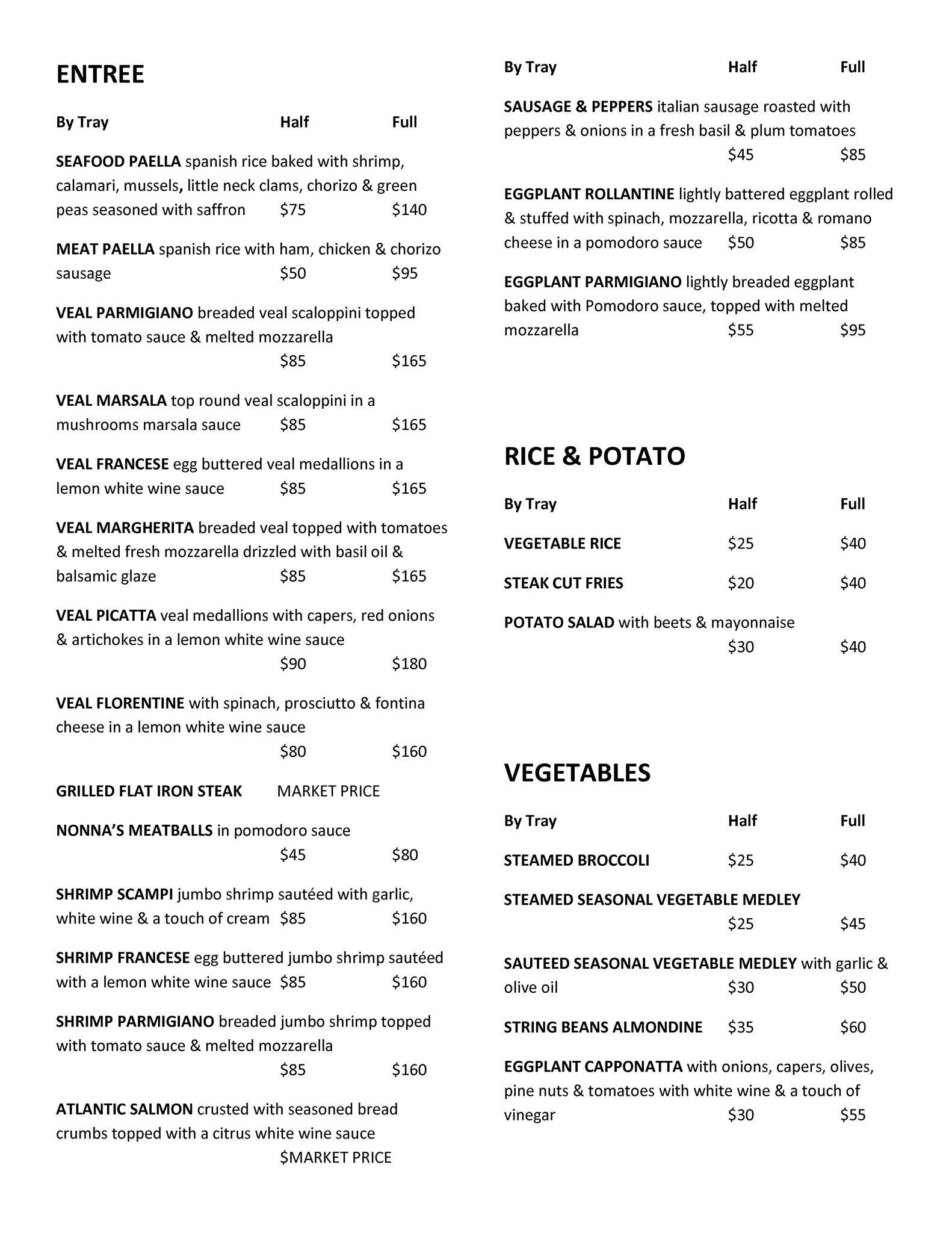 Menu at Punto Uno Restaurant, Hempstead