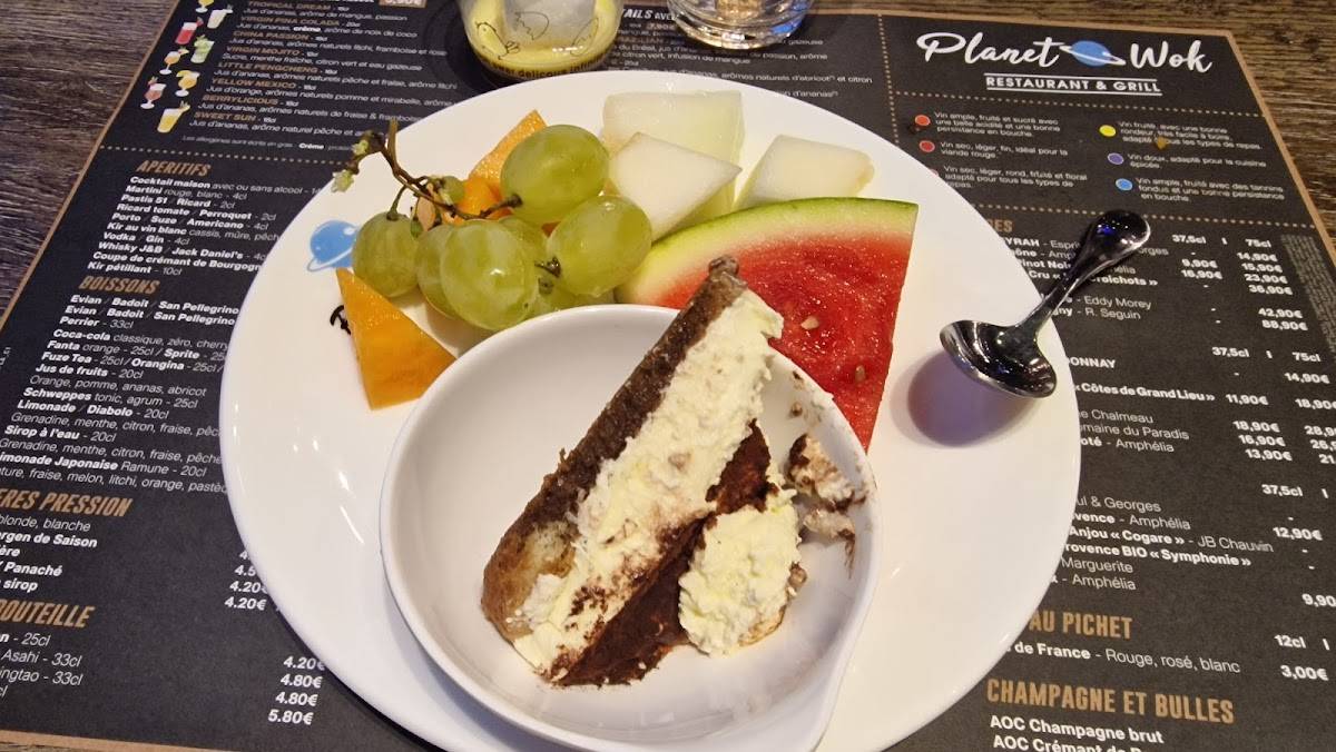 Menu au Planet Wok restaurant, Quetigny