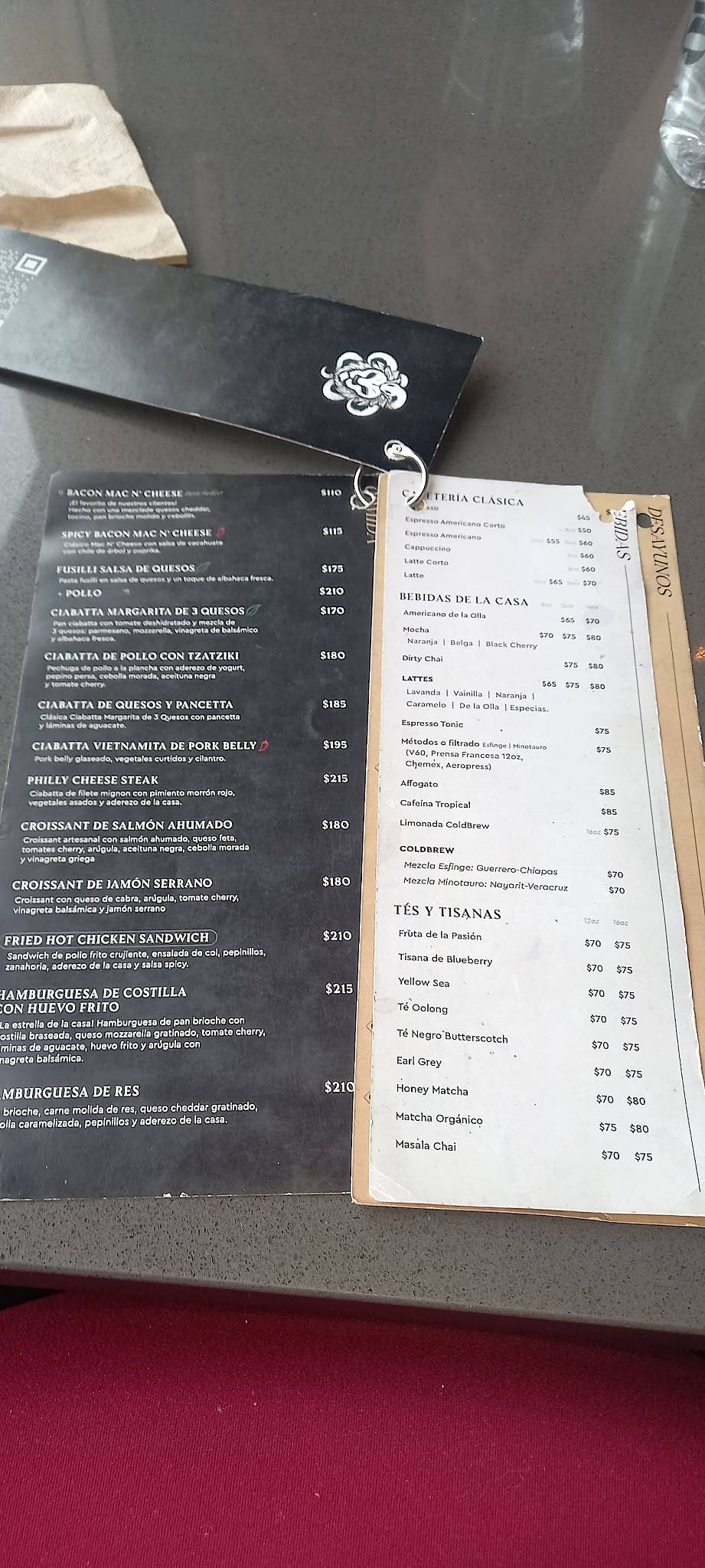 Menu at Quimérico restaurant, Tijuana, Blvd. Gustavo Díaz Ordaz 13251 ...