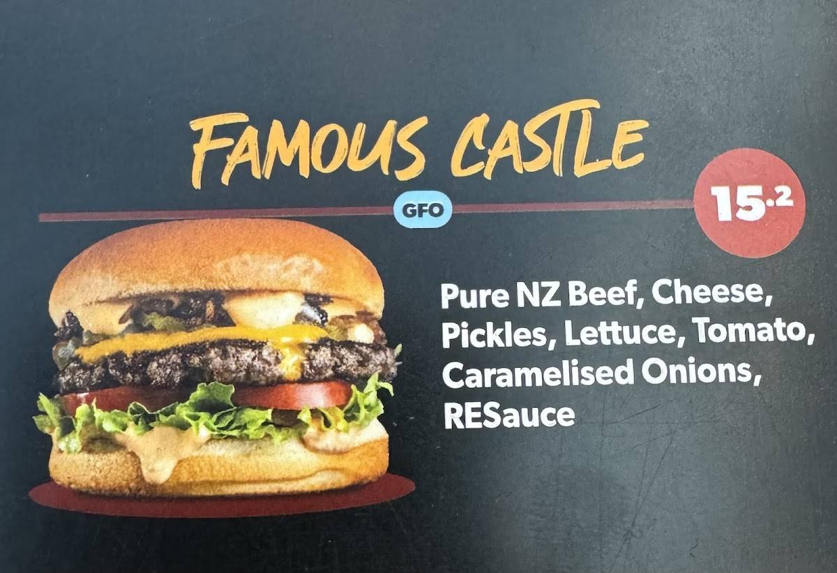 Menu at RE Burger Whanganui restaurant, Whanganui