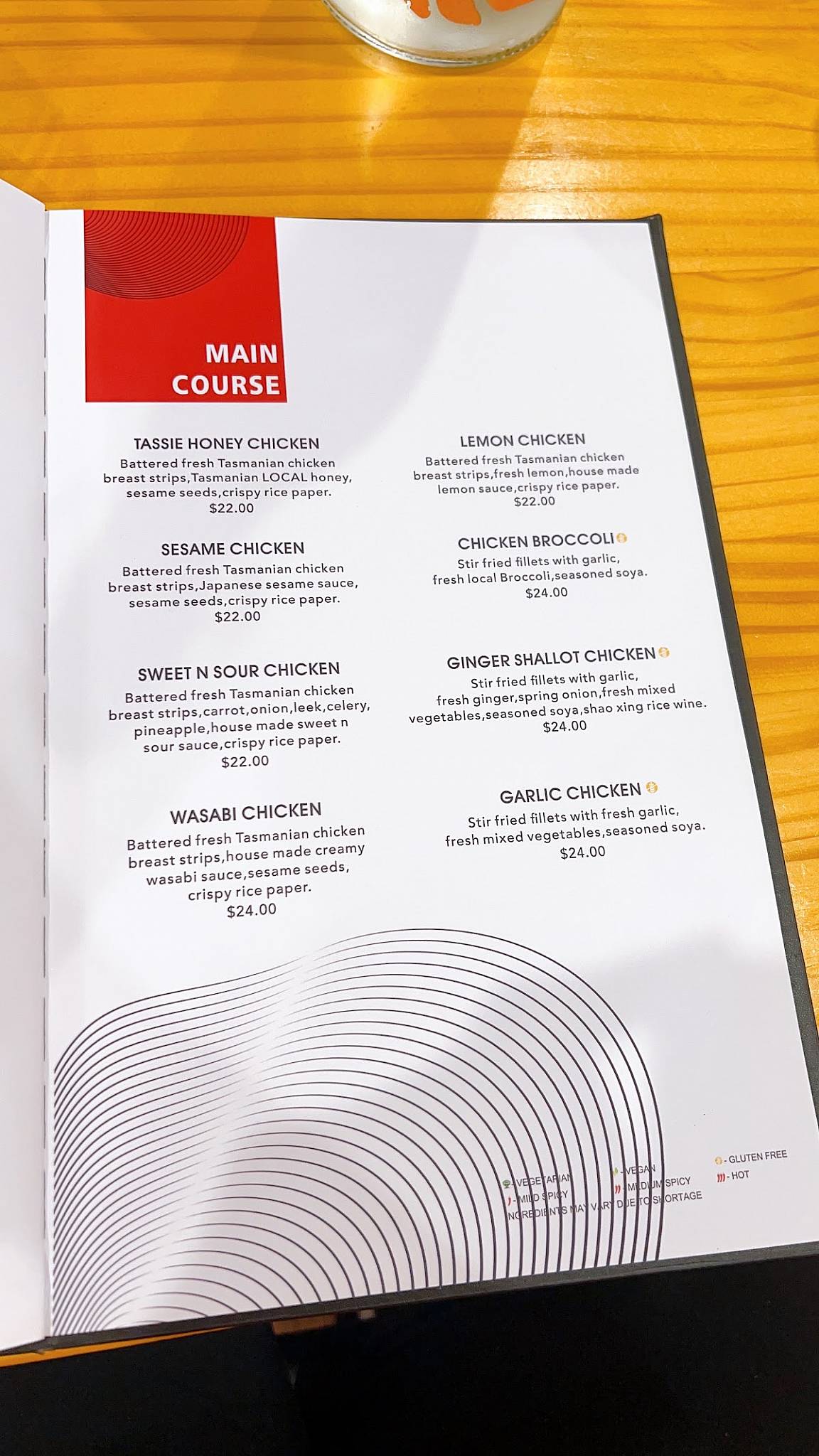 Menu at RISE 88 ASIAN FUSION FOOD restaurant, Ulverstone