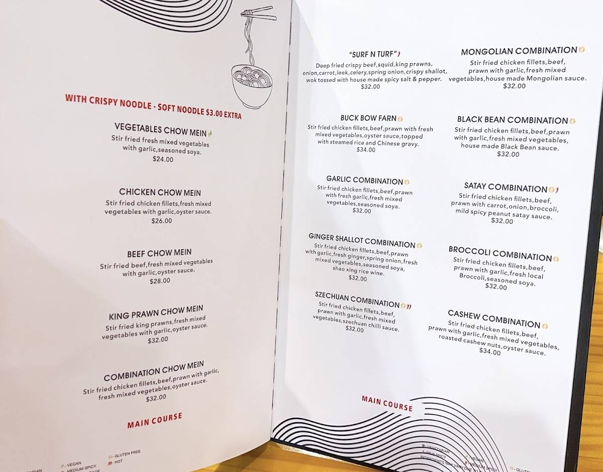 Menu at RISE 88 ASIAN FUSION FOOD restaurant, Ulverstone
