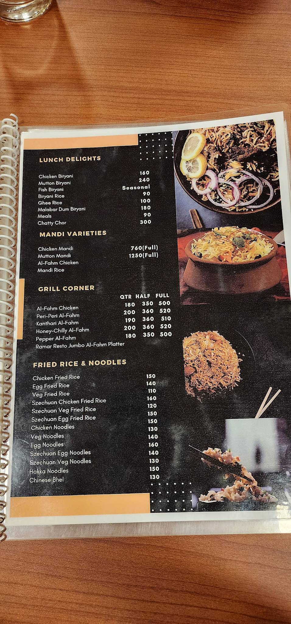 Menu at Ramar Resto, Coimbatore