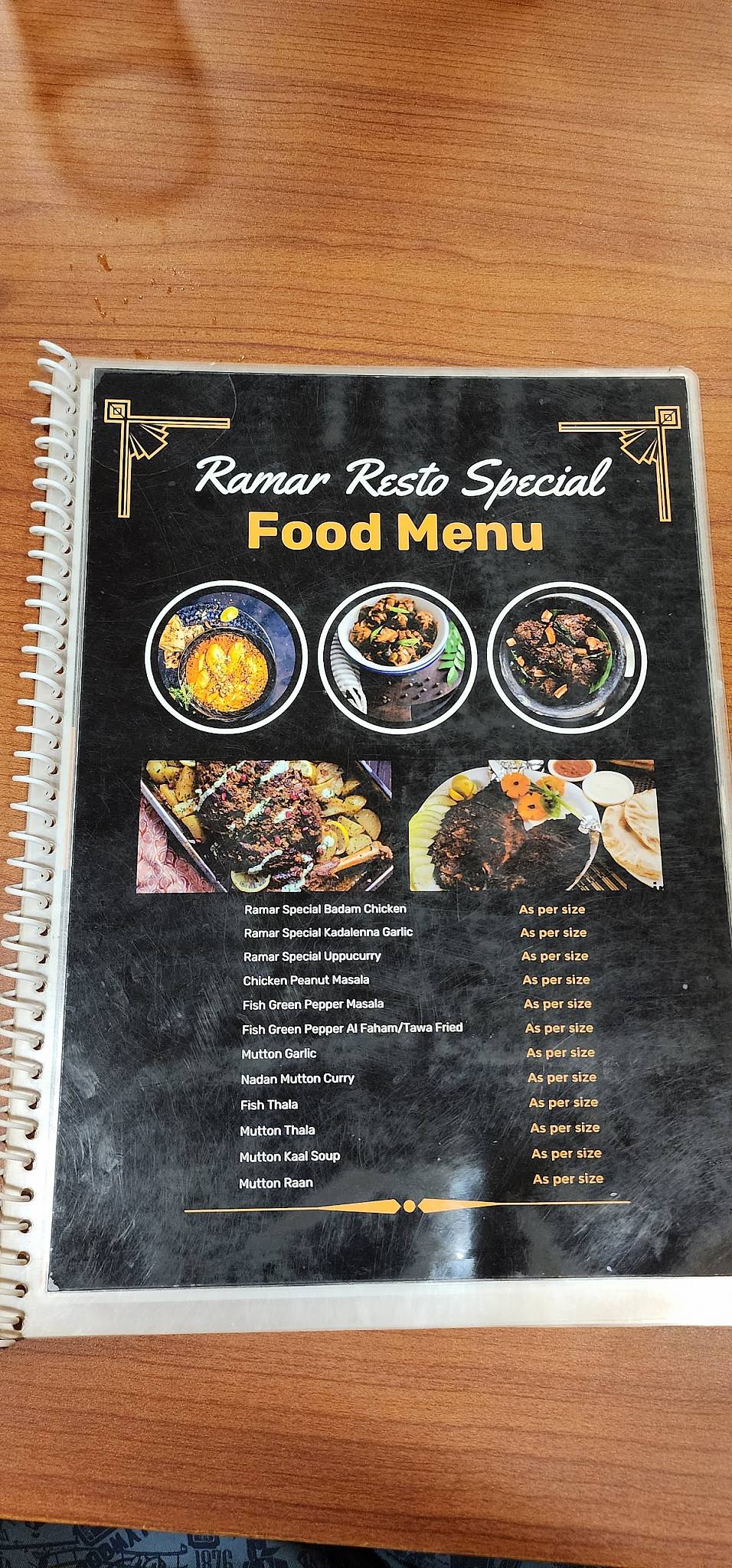 Menu at Ramar Resto, Coimbatore