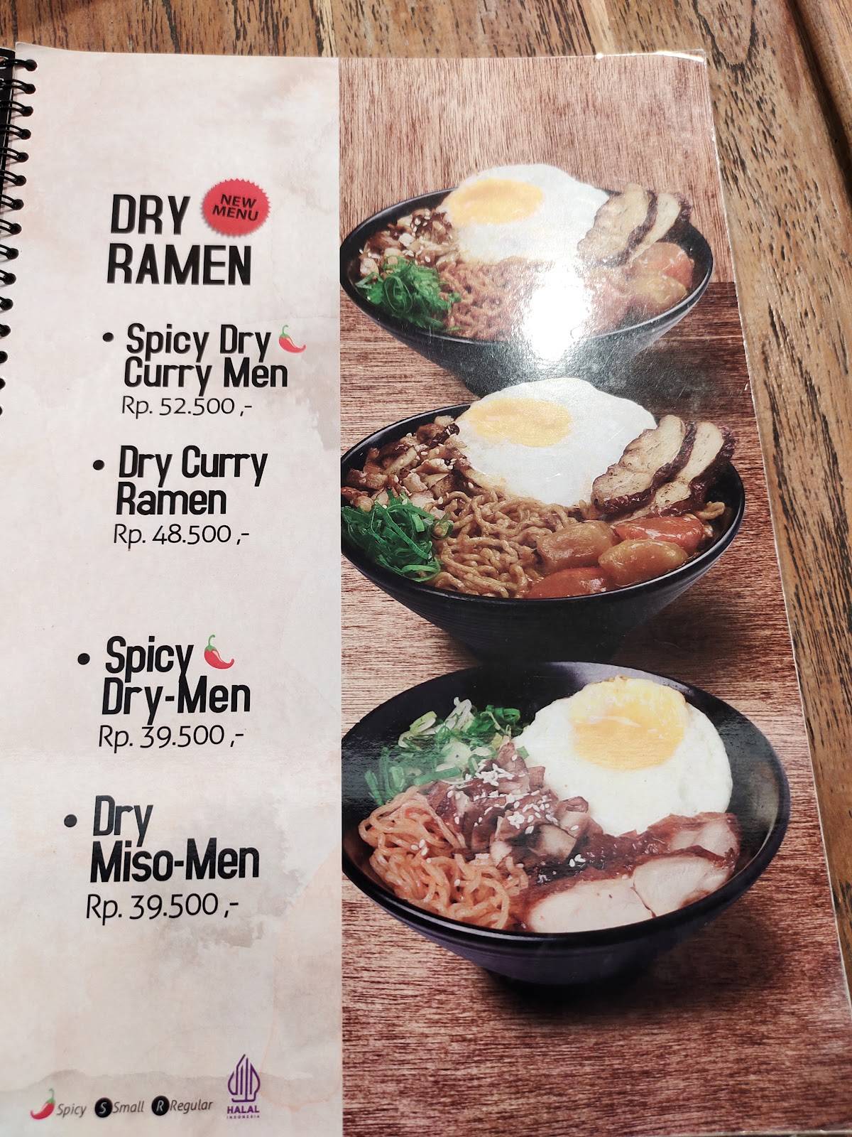Menu at Ramen Ten 10 - Gajah Mada Plaza restaurant, Central Jakarta
