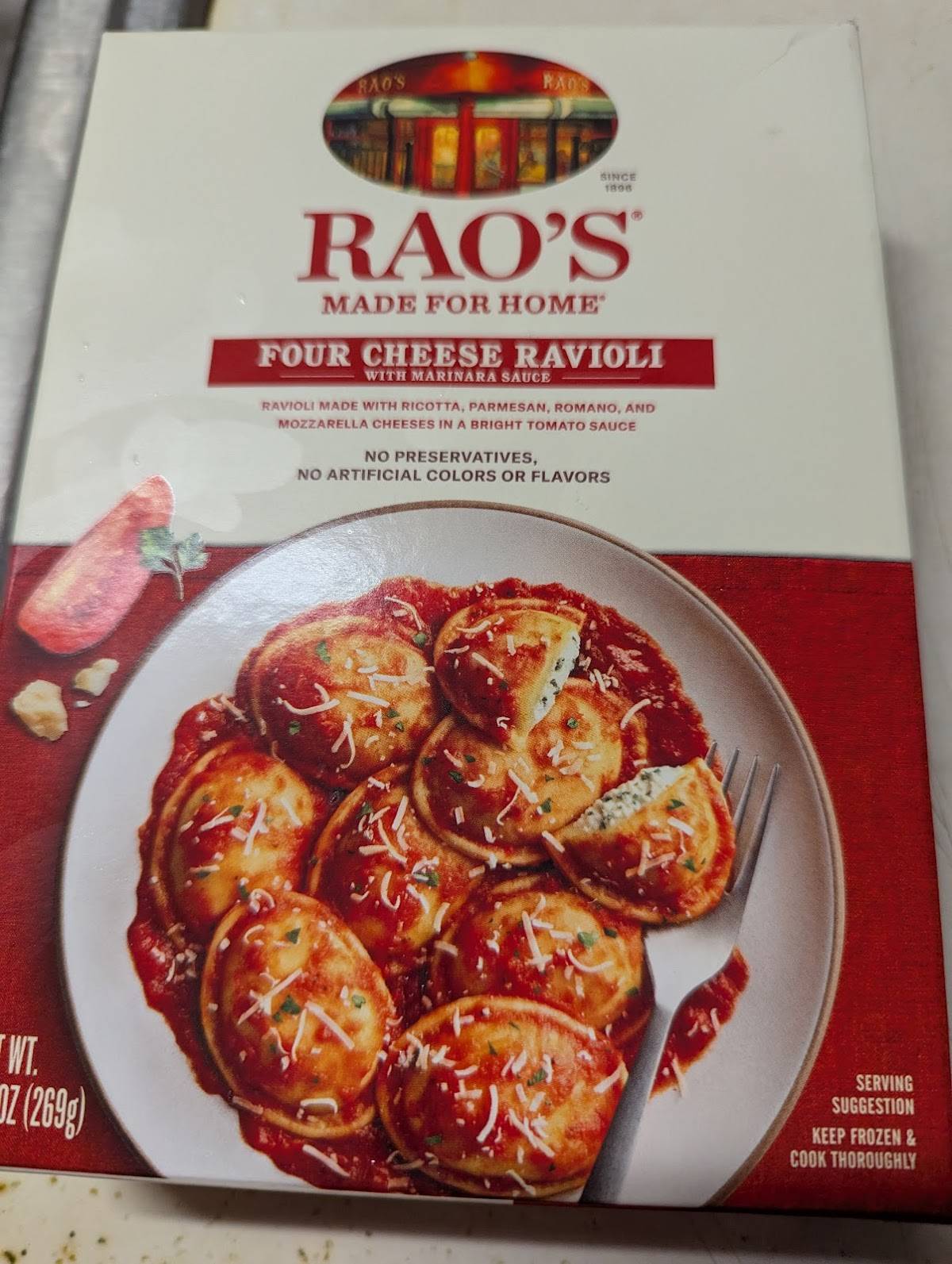 Menu at Rao's restaurant, New York City, 455 E 114th St