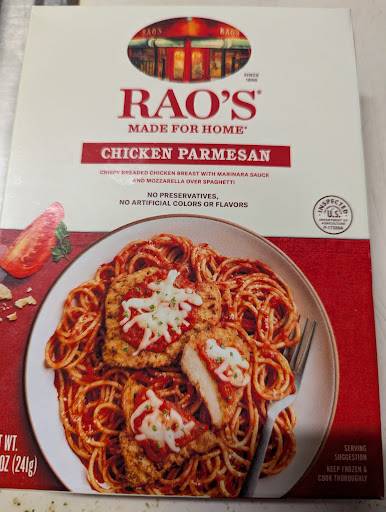 Menu at Rao's restaurant, New York City, 455 E 114th St