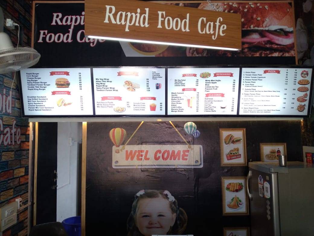 Menu at Rapid Food Cafe, Samadh Bhai