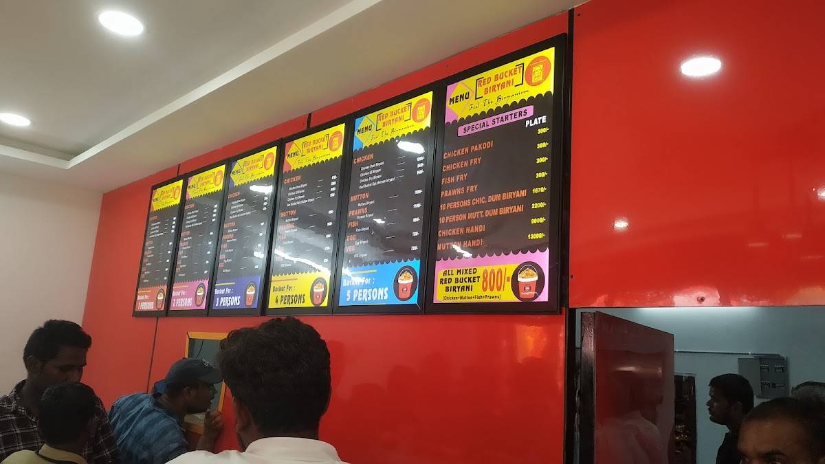 Menu at Red Bucket Biryani, Mahbubnagar