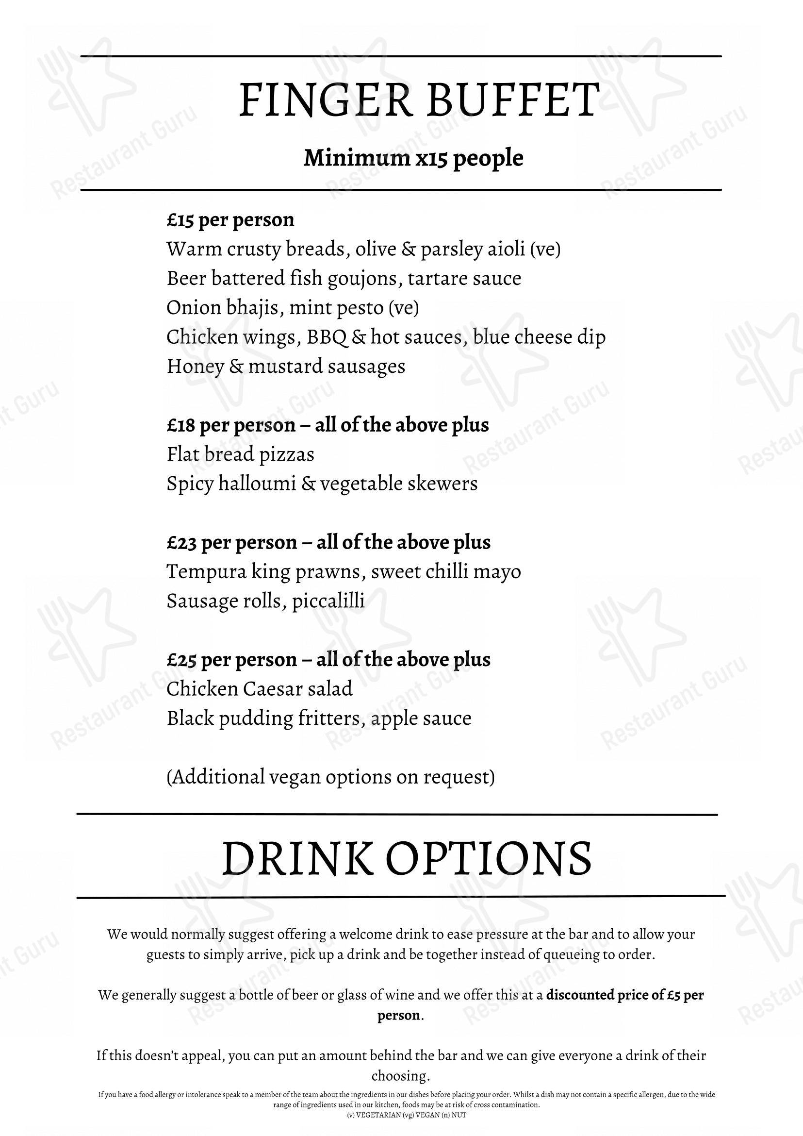 Menu at Red Lion pub & bar, Cheadle, 83 Stockport Rd